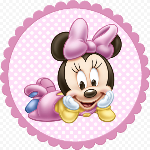 Baby Minnie Mouse Round Logo HD PNG | Citypng