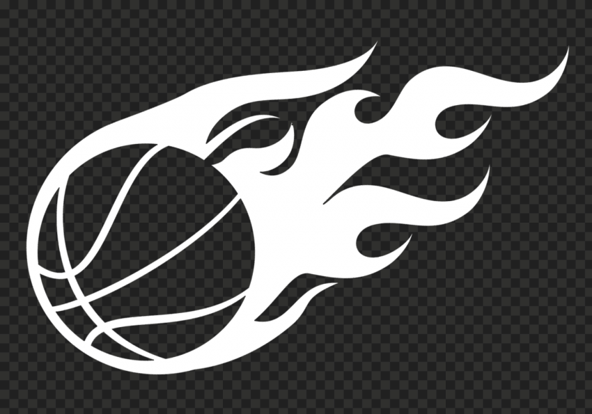 Basketball With Fire Clipart Png