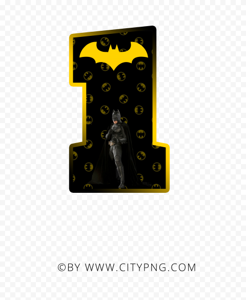 Batman Number One 1 HD PNG | Citypng