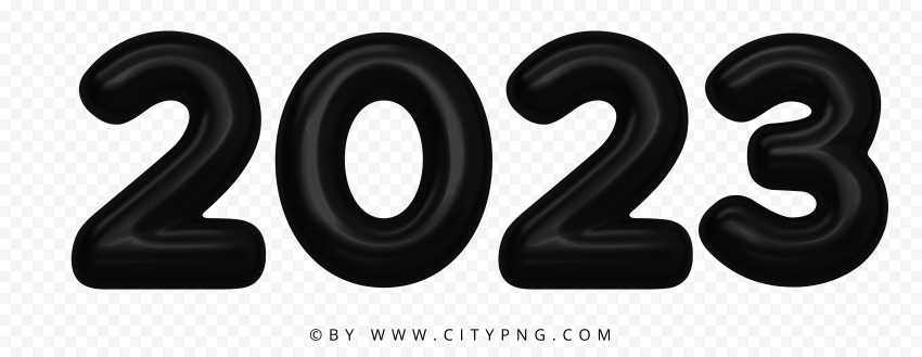 Black 2023 Text Transparent PNG | Citypng