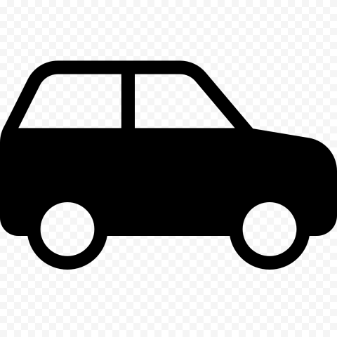 Black Car Side View Icon Silhouette HD PNG | Citypng