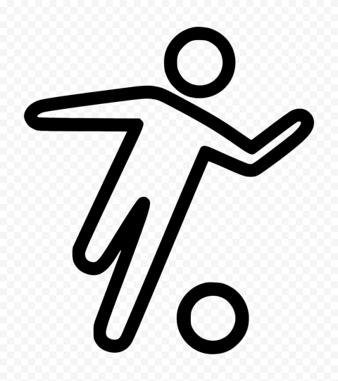 Black Football Player Icon PNG | Citypng
