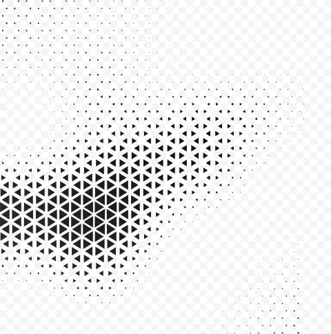 Black Halftone Triangle Pattern Abstract HD PNG | Citypng