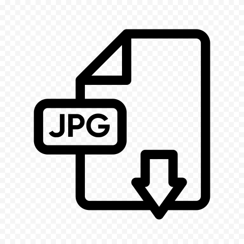 Black Icon Of JPG Document | Citypng