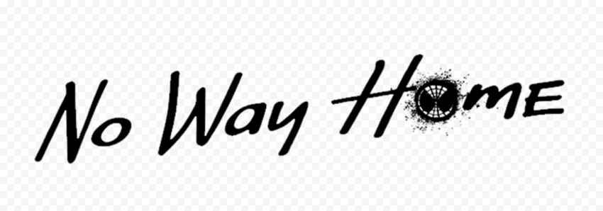 Black No Way Home Spider Man Logo Download PNG | Citypng