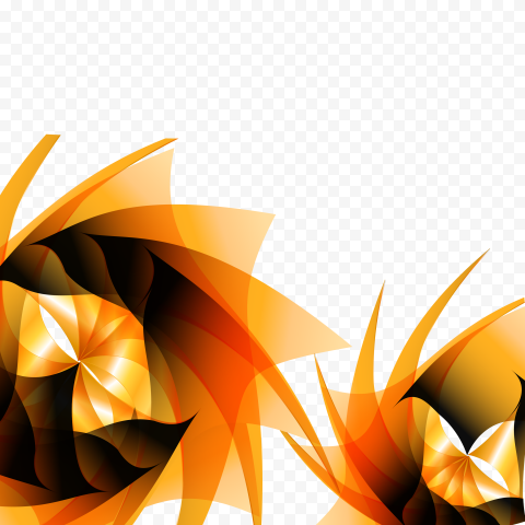Black & Orange Geometric Abstract Art | Citypng