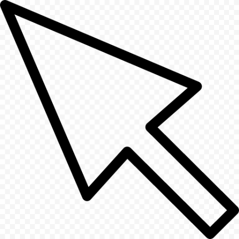 Black Outline Cursor Arrow | Citypng