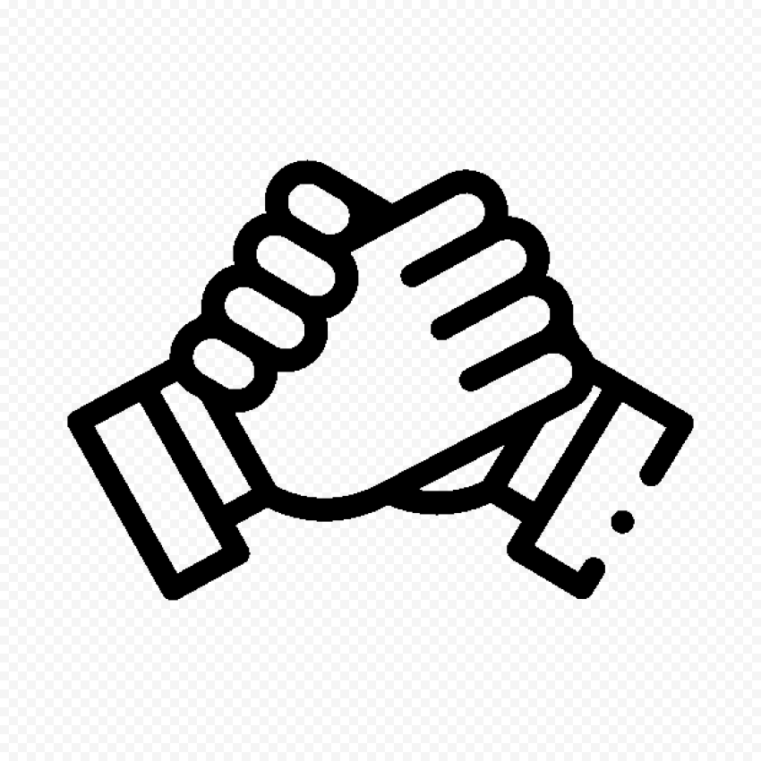 Black Soul Brother Handshake Icon FREE PNG | Citypng