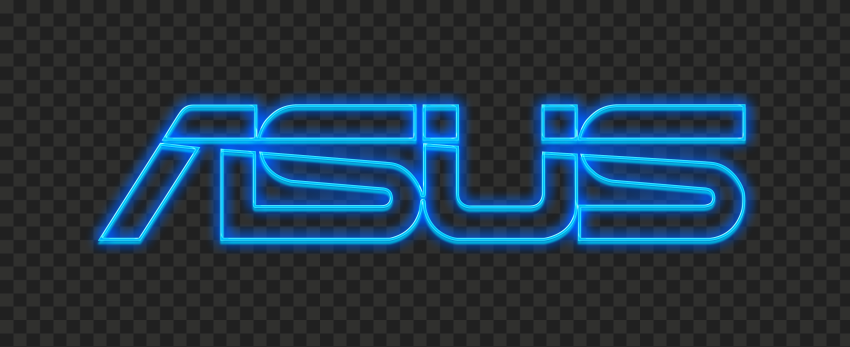 Blue Asus Neon Logo Transparent Background | Citypng