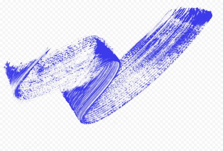 Blue Brush Stroke Grunge Curved Line PNG | Citypng