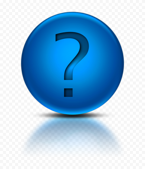 Blue Glossy Question Mark Circle Icon Logo PNG | Citypng