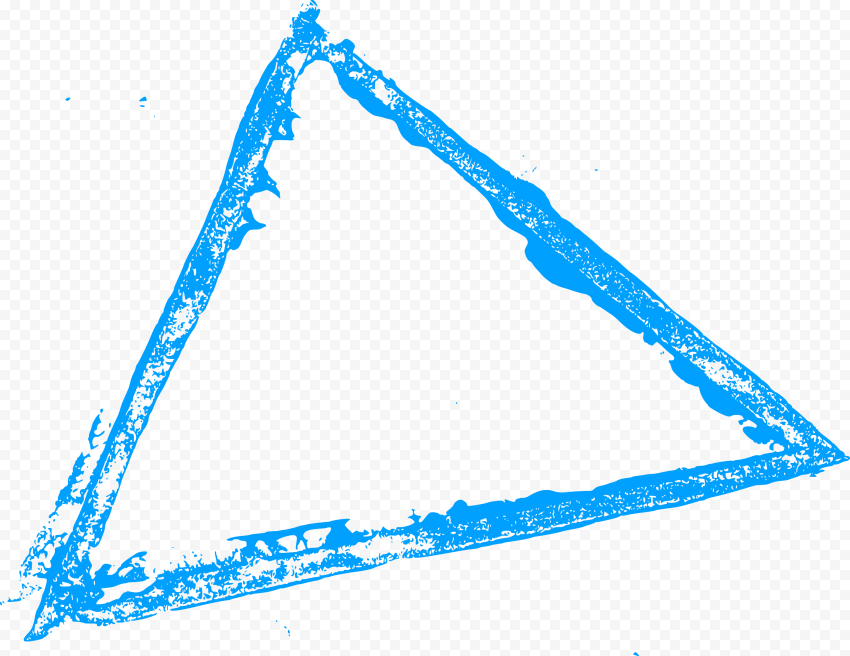 Blue Grunge Triangle PNG | Citypng