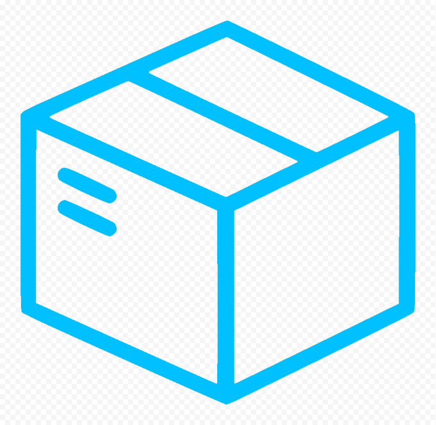 Blue Package Shipping Delivery Box Parcel Icon PNG Image | Citypng
