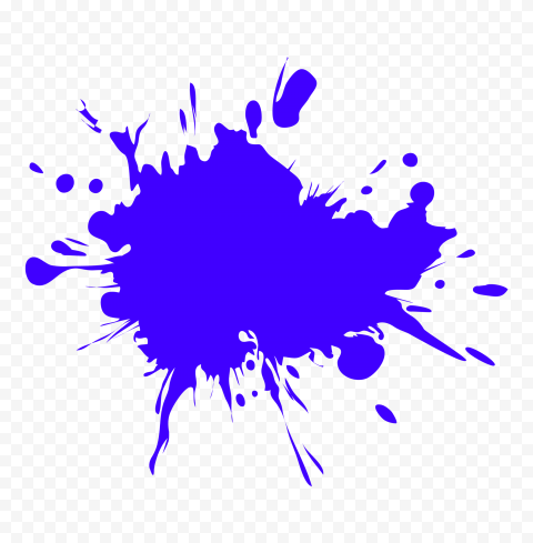 Blue Paint Ink Splatter