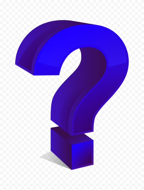 Blue Question Mark 3D Logo Icon Symbol PNG | Citypng
