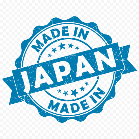 Blue Round Made In Japan Stamp Sign HD PNG | Citypng