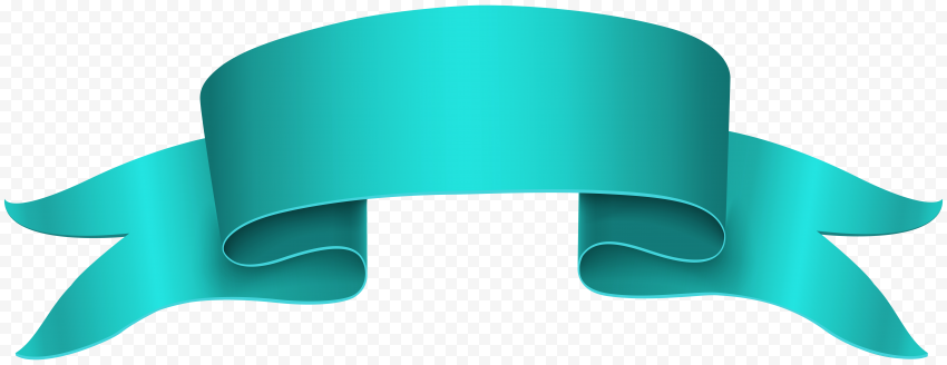 Blue Teal Graphic Banner Ribbon Transparent PNG | Citypng