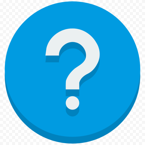 Blue Vector Circle Contains White Question Mark Icon | Citypng