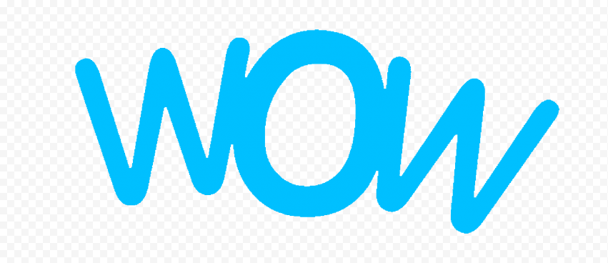 Blue Wow Word Expression | Citypng
