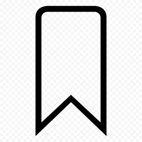 Bookmark Outline Black Icon | Citypng
