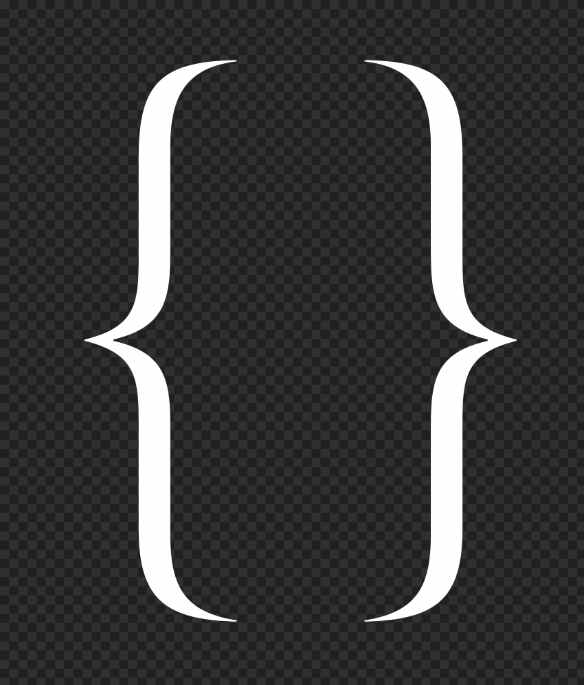 Brackets White Icon Symbol | Citypng