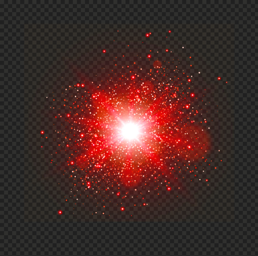 Bright Explosion Light Red Effect Image PNG | Citypng