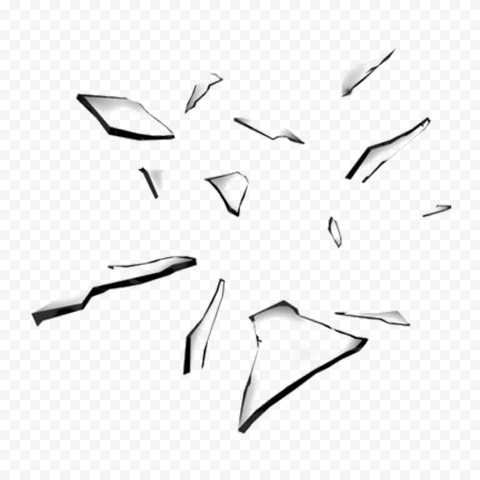Broken Shattered Glass Splash Effect PNG | Citypng