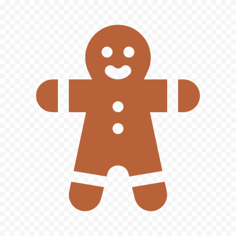 Clipart Cartoon Gingerbread Man Gingy Icon PNG | Citypng