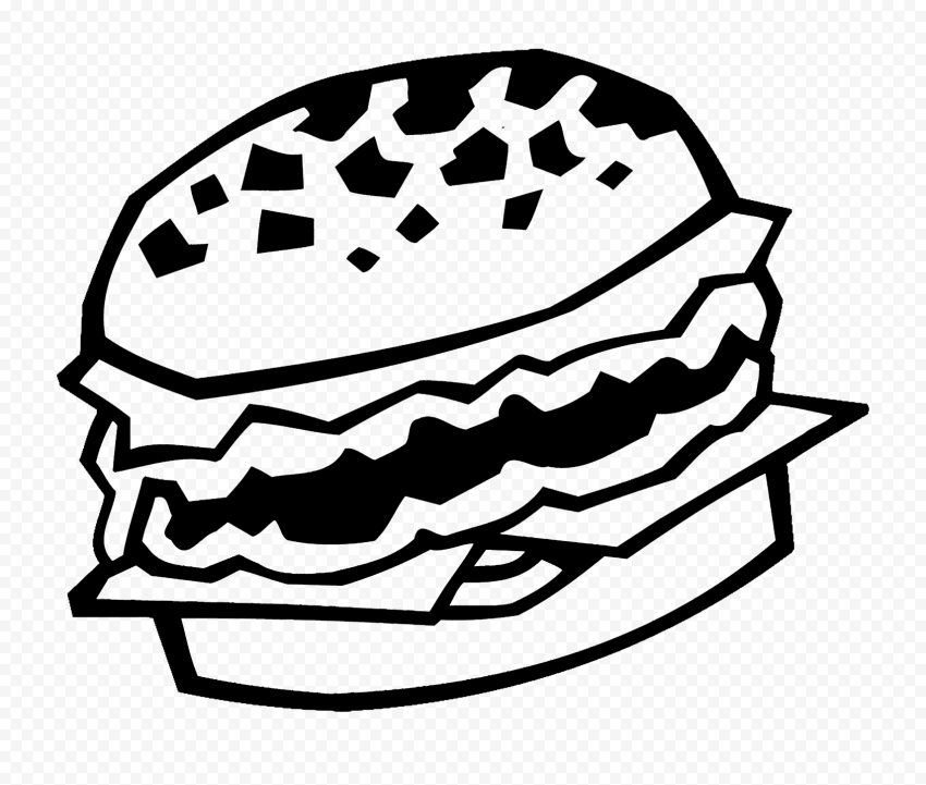 Burger Sandwich Black Icon | Citypng