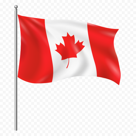Canadian Flag Metal Pole FREE PNG | Citypng