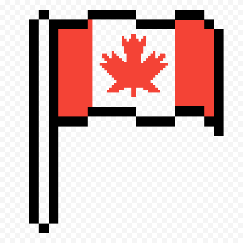 Canadian Flag Pixel Art Icon Image PNG | Citypng