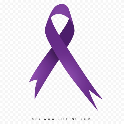 Cancer Ribbon Purple Logo Sign HD PNG | Citypng