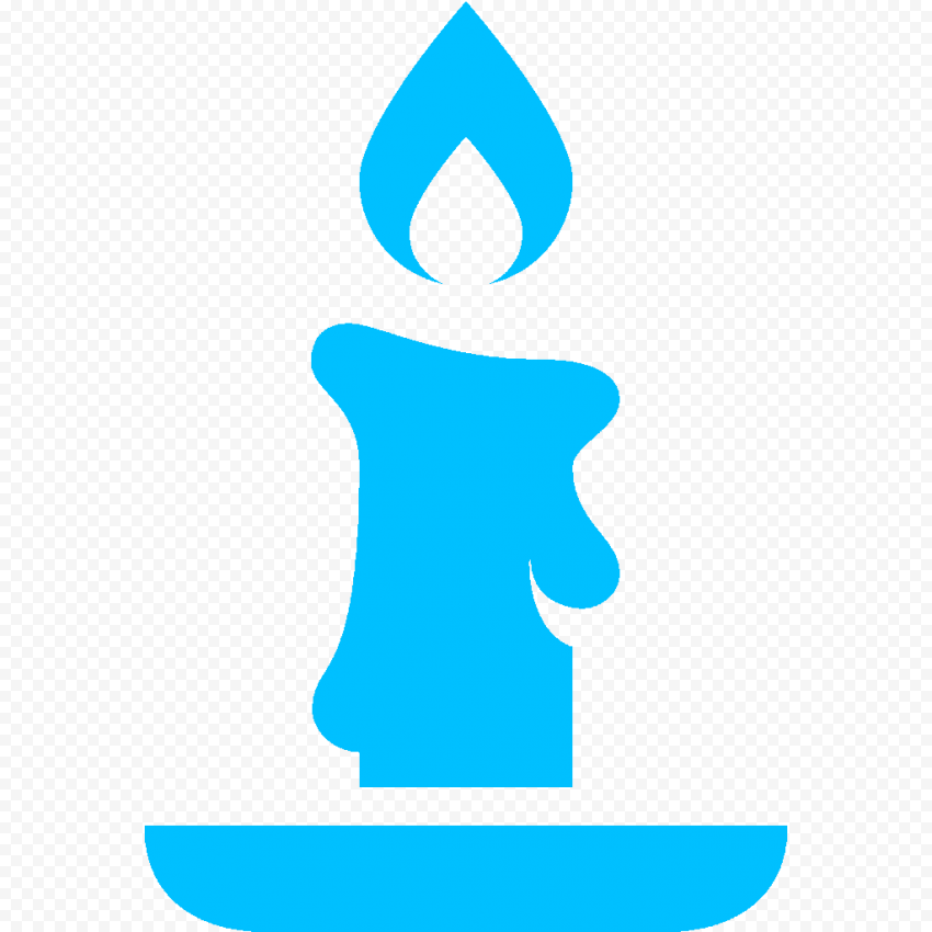 Candle Blue Silhouette Icon PNG IMG | Citypng