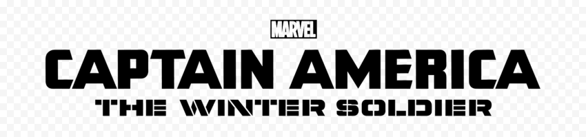 Captain America The Winter Soldier Black Logo HD PNG | Citypng