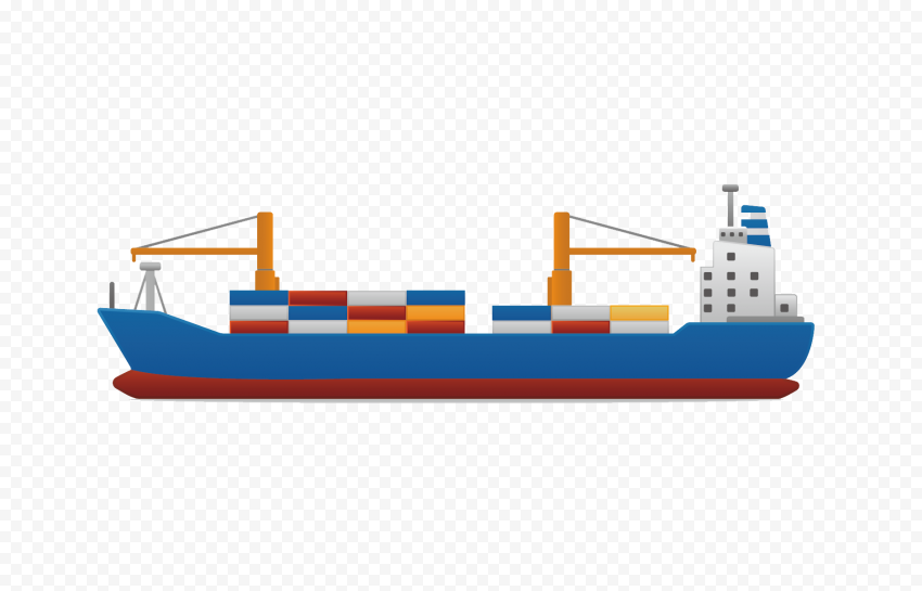 Cargo Ship Boat Illustration FREE PNG | Citypng