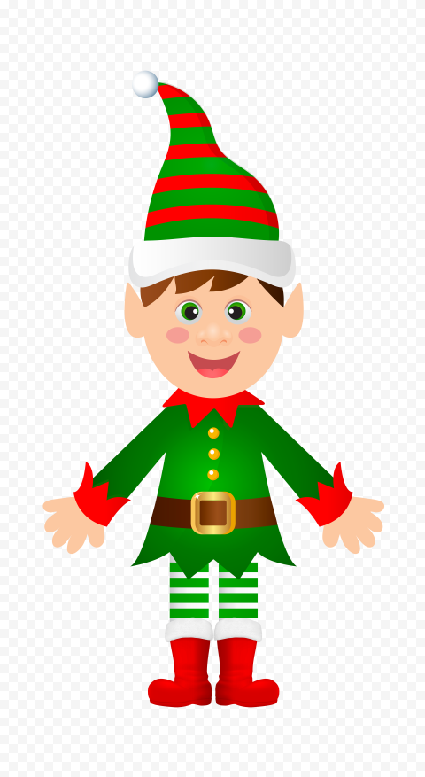 Cartoon Clipart Christmas Elf Transparent Background | Citypng