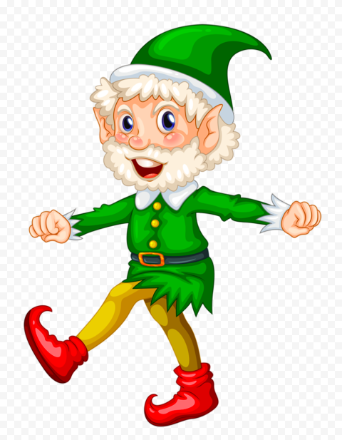 Cartoon Grandpa Wearing Elf HD PNG | Citypng