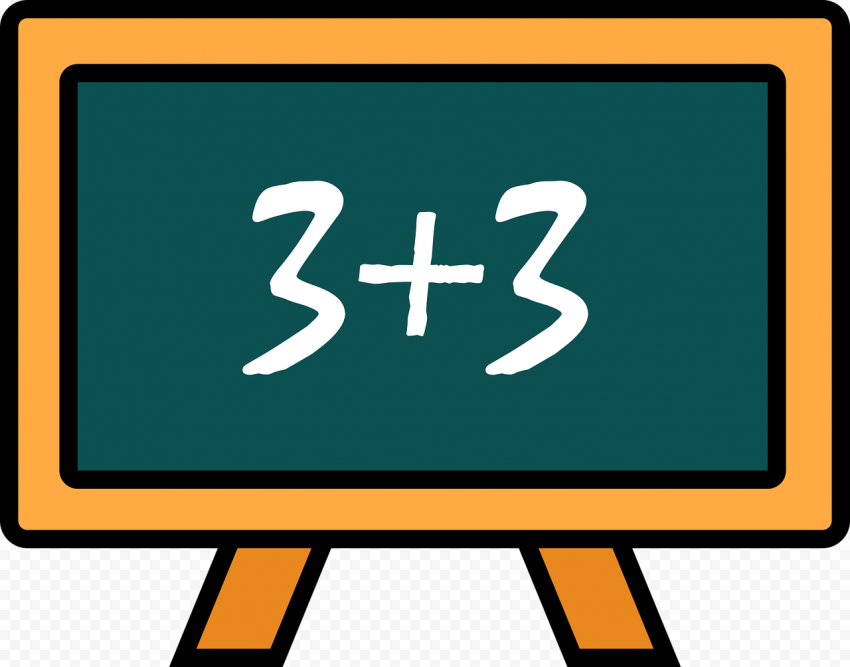Math Chalkboard Clipart Black