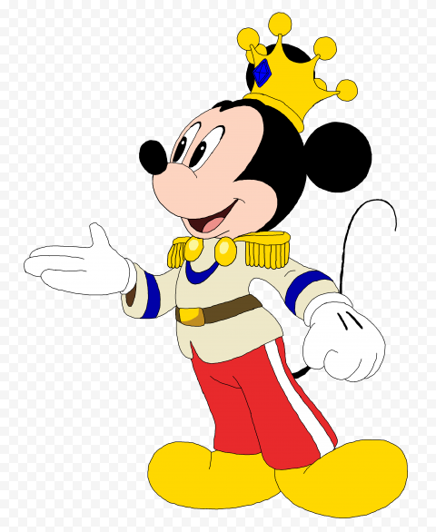 Cartoon Mickey Mouse King Image PNG | Citypng