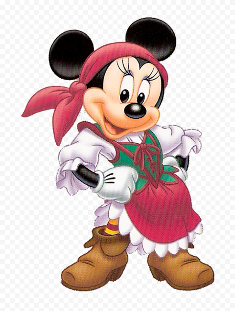 Cartoon Minnie Mouse Pirate Costume | Citypng