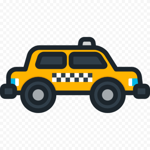Cartoon Vector SUV Taxi Cab Icon | Citypng