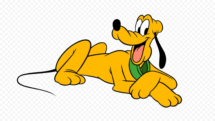 Cartoon Walt Disney Pluto Laying Down Image PNG | Citypng