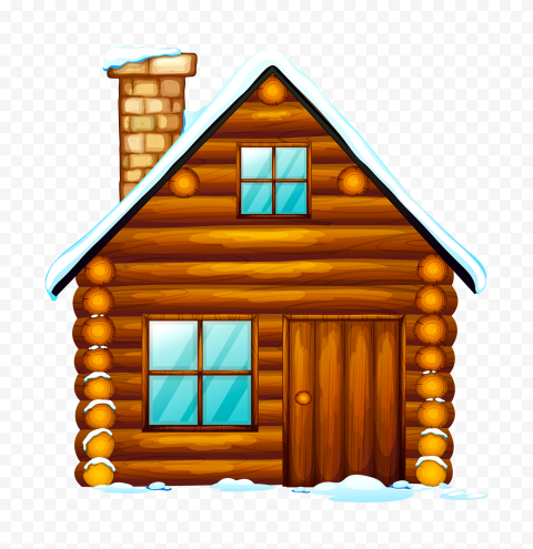 Illustration Cartoon Winter Snowy House HD PNG | Citypng