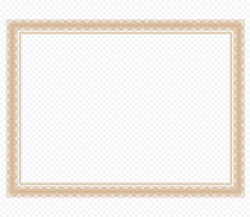 HD Gold Certificate Frame Border PNG | Citypng