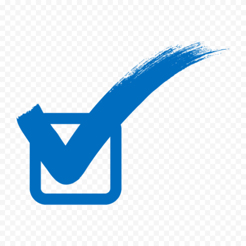 Check Mark Correct True Blue Sign Tick Icon PNG | Citypng