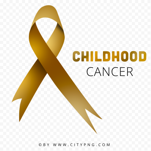 Childhood Cancer Ribbon Logo Sign PNG IMG | Citypng