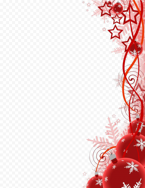 Christmas Holidays Red Border Illustration Decor | Citypng