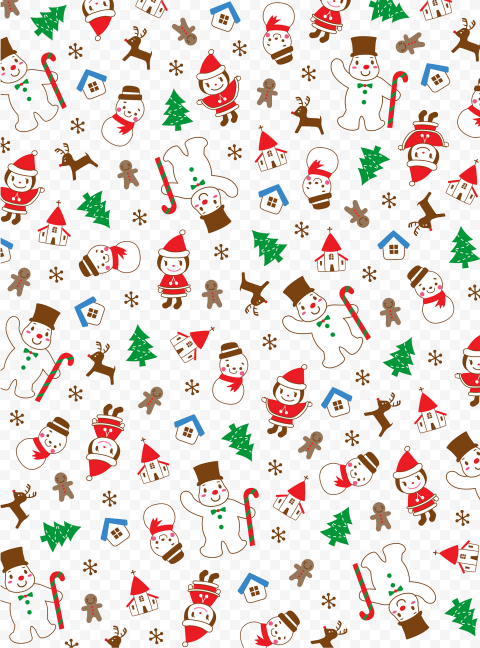 Christmas Themed Background Pattern PNG | Citypng