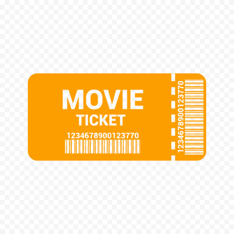 Cinema Orange Ticket Icon Logo PNG | Citypng