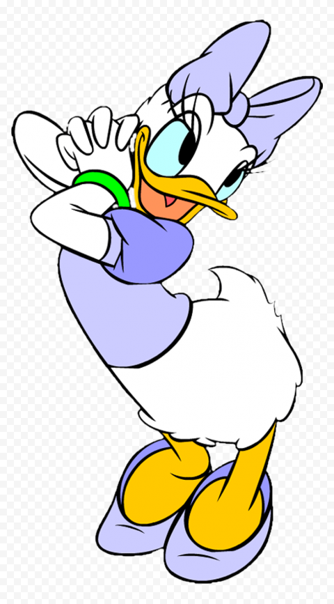 Clipart Daisy Duck Cute Pose PNG Image | Citypng